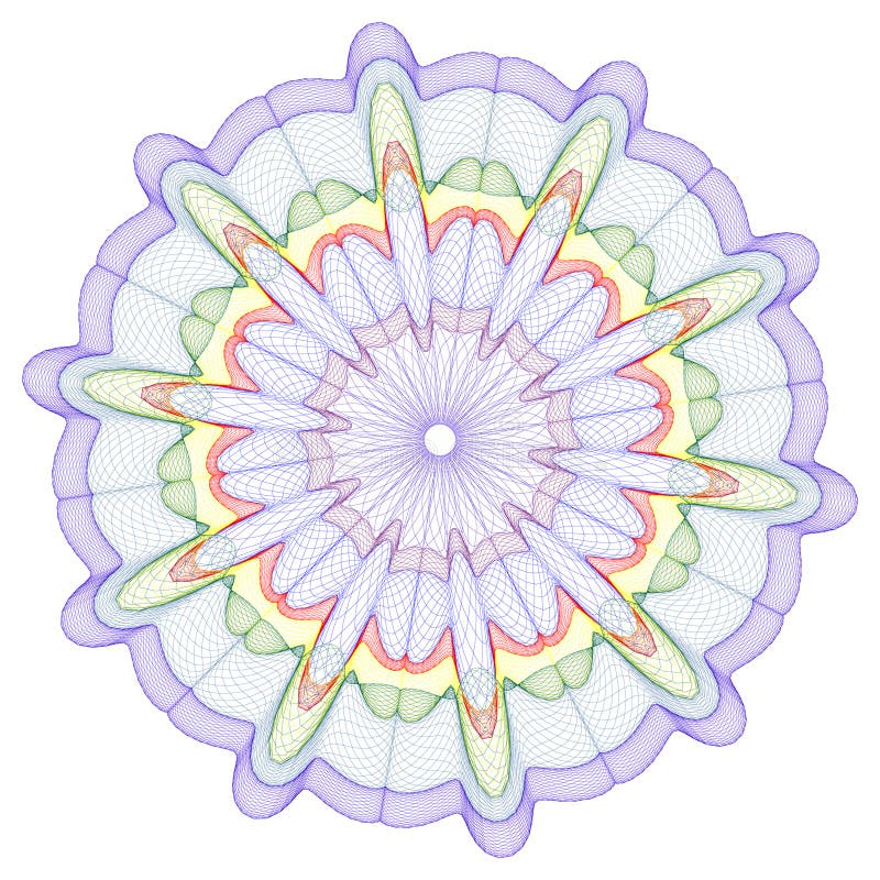 Watermark Element Design Background Certificate, Guilloche Pattern ...