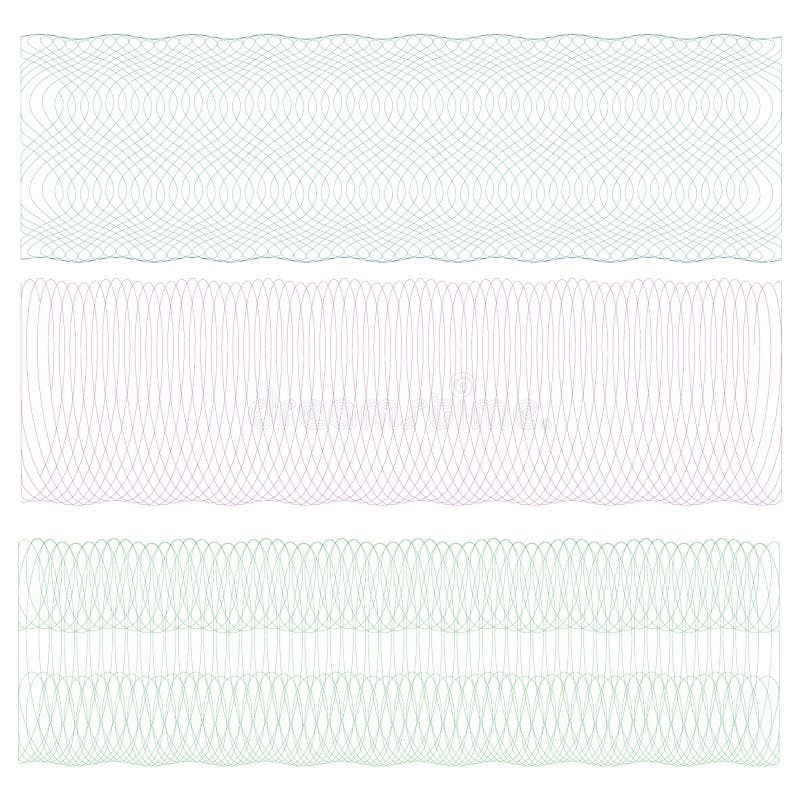 Guilloche Background for Certificate, Design Element, Watermark ...