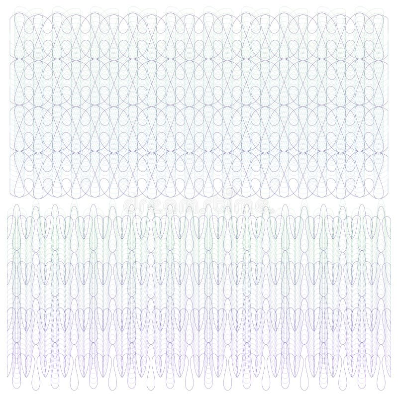 Watermarks Pattern Guilloche for Certificate, Stock Vector ...