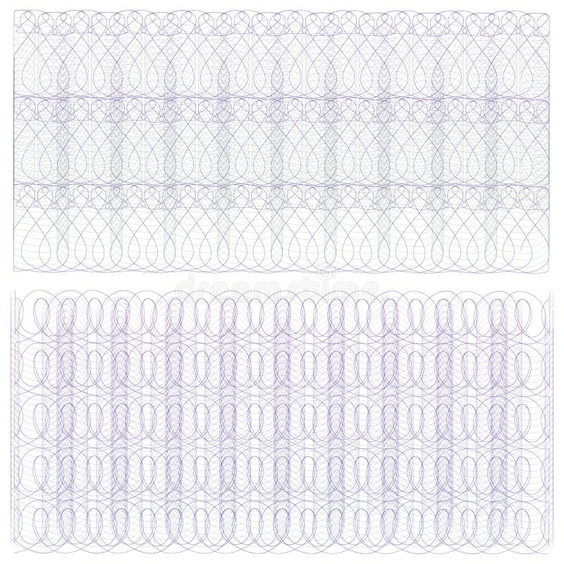 Watermarks Pattern Guilloche for Certificate, Stock Vector ...