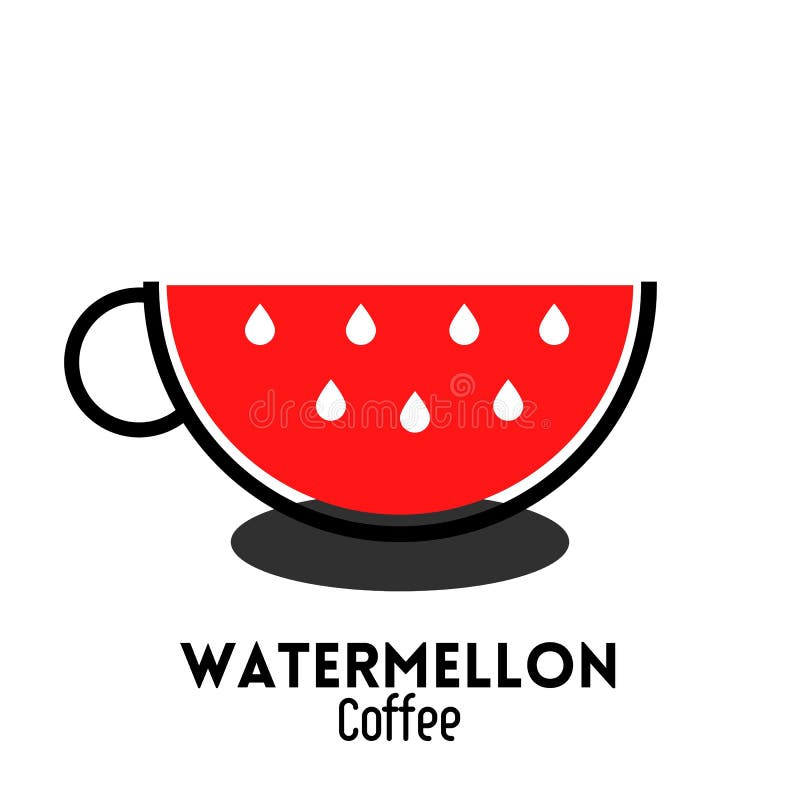 Coffee Cup Vector, Vector Watermelon Stock Vector - Illustration of ...