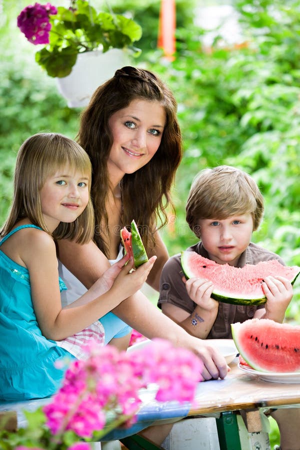 Watermelon stock photo. Image of friends, child, smiling - 26481076