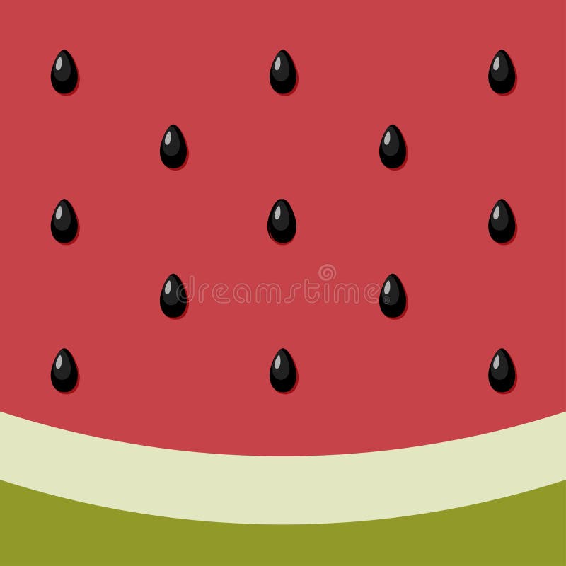 Red Watermelon Background. Watermelon Day Stock Illustration ...