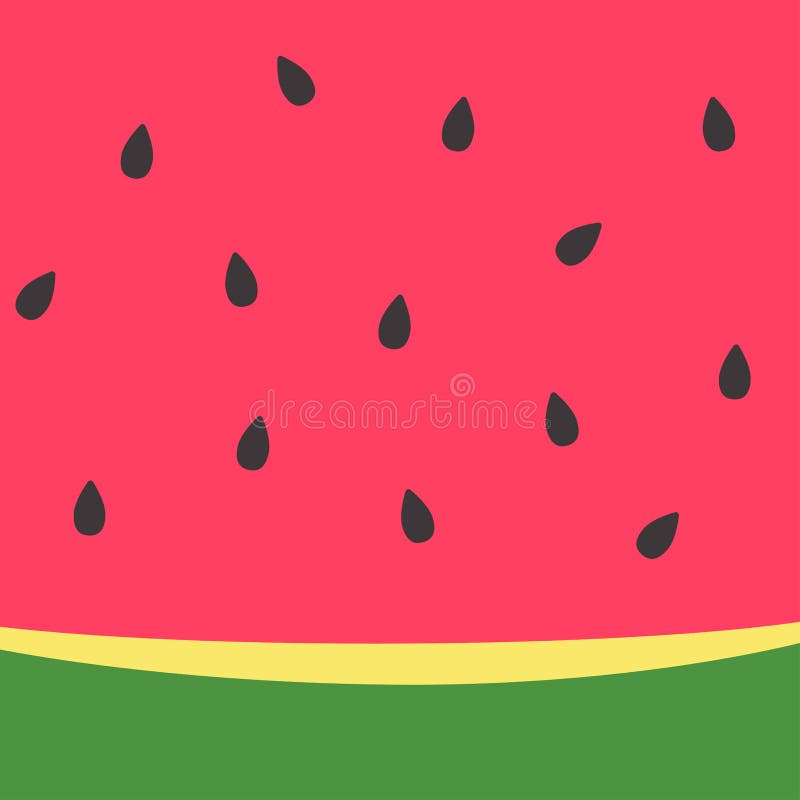 Watermelon Background. Colored Vector Illustration Stock Illustration ...