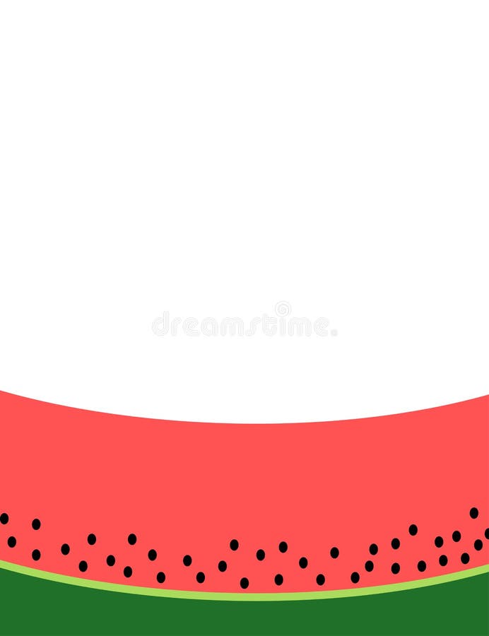 Watermelon slice border stock illustration. Illustration of fresh - 8188614