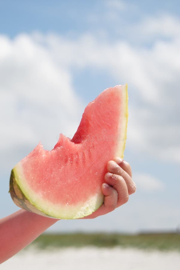Watermelon On Beach Picture. Image: 20529561