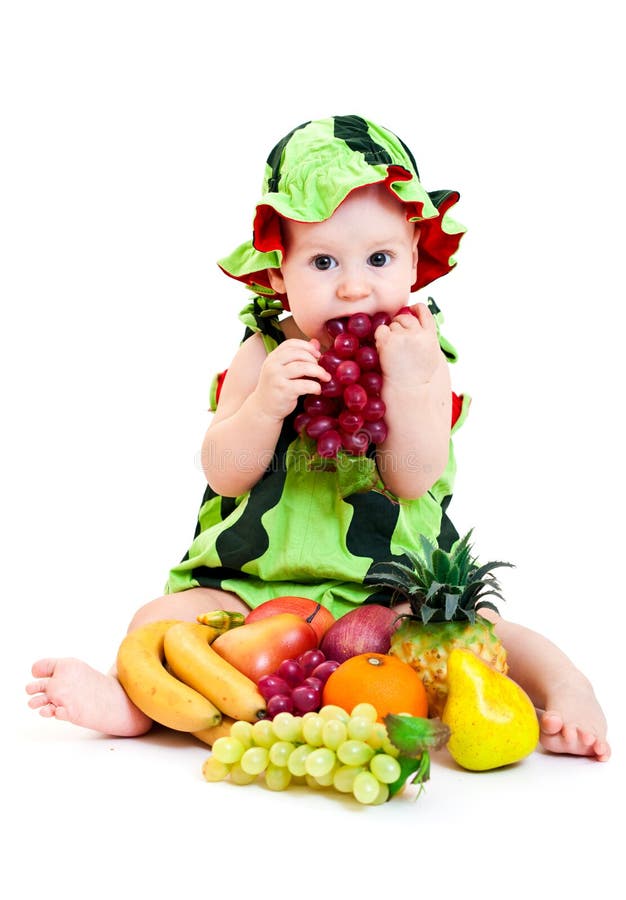 Watermelon boy stock photo. Image of baby, face, small - 21891564