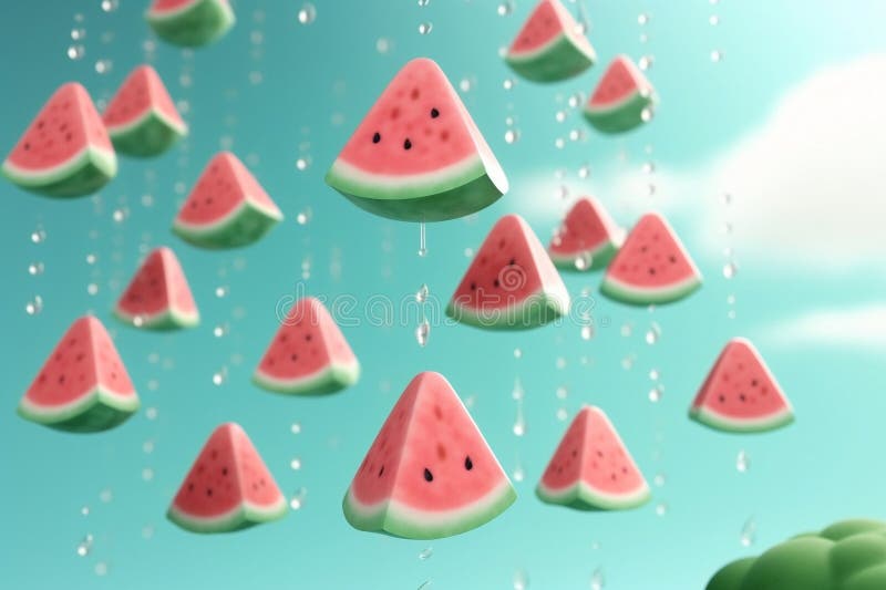 Watermelon Candy on Pastel Pink Background - Different Variations ...