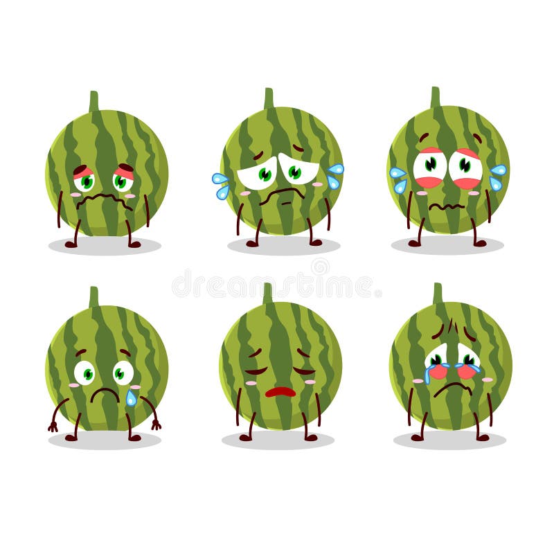 Sad Cartoon Watermelon Stock Illustrations – 314 Sad Cartoon Watermelon ...