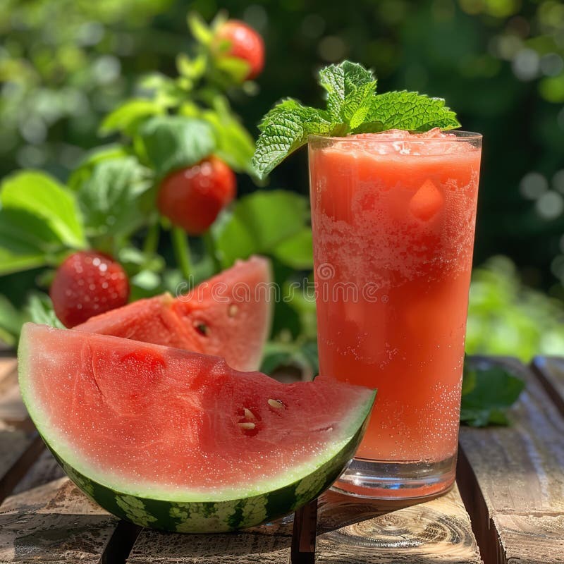 Watermelon Cooler Ultimate Summer Hydration Stock Illustration ...