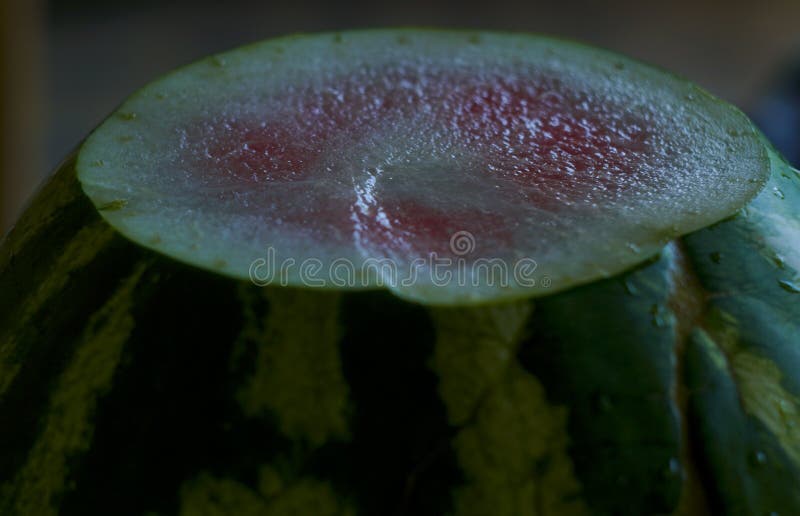 The Watermelon is Cut into Small Pieces Stock Image - Image of piece ...
