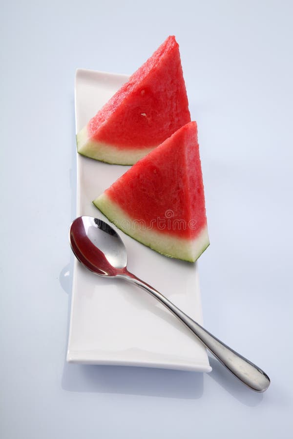 Watermelon stock photo. Image of triangle, slice, green - 63903842