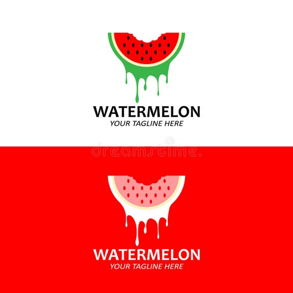 Watermelon Design, Fresh Fruit Logo, Watermelon Plantation Vector Stock ...