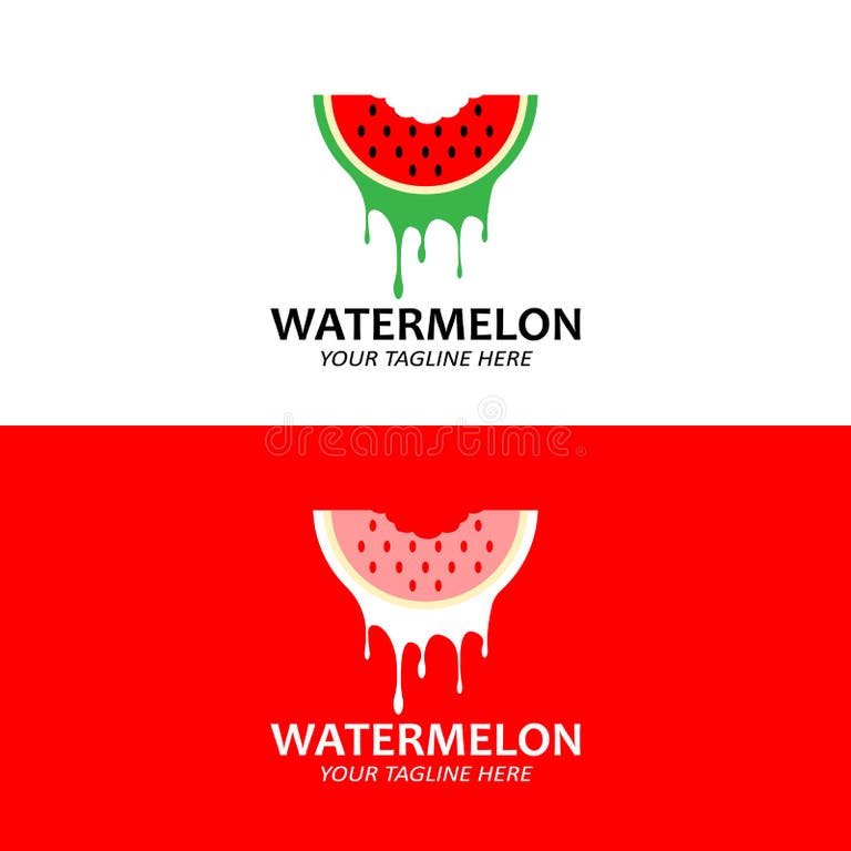 Watermelon Design, Fresh Fruit Logo, Watermelon Plantation Vector Stock ...