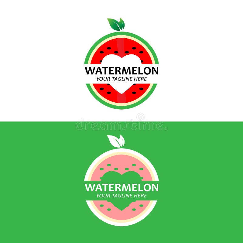 Watermelon Design, Fresh Fruit Logo, Watermelon Plantation Vector Stock ...