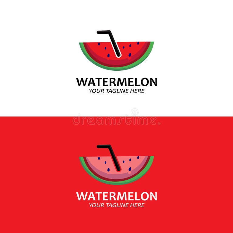 Watermelon Design, Fresh Fruit Logo, Watermelon Plantation Vector Stock ...