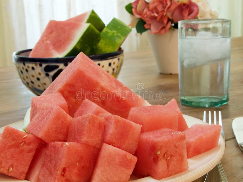 Watermelon Dessert stock image. Image of diet, ripe, delicious - 8977897