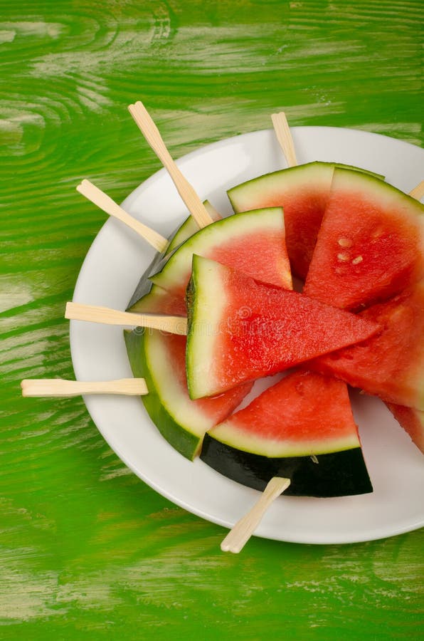 Watermelon dessert stock photo. Image of healthy, portion - 32692764