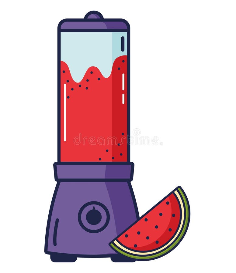 Watermelon detox smoothie stock vector. Illustration of beverage ...