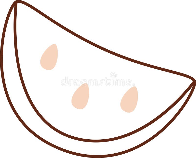 Watermelon Doodle Outline stock vector. Illustration of icon - 330385570