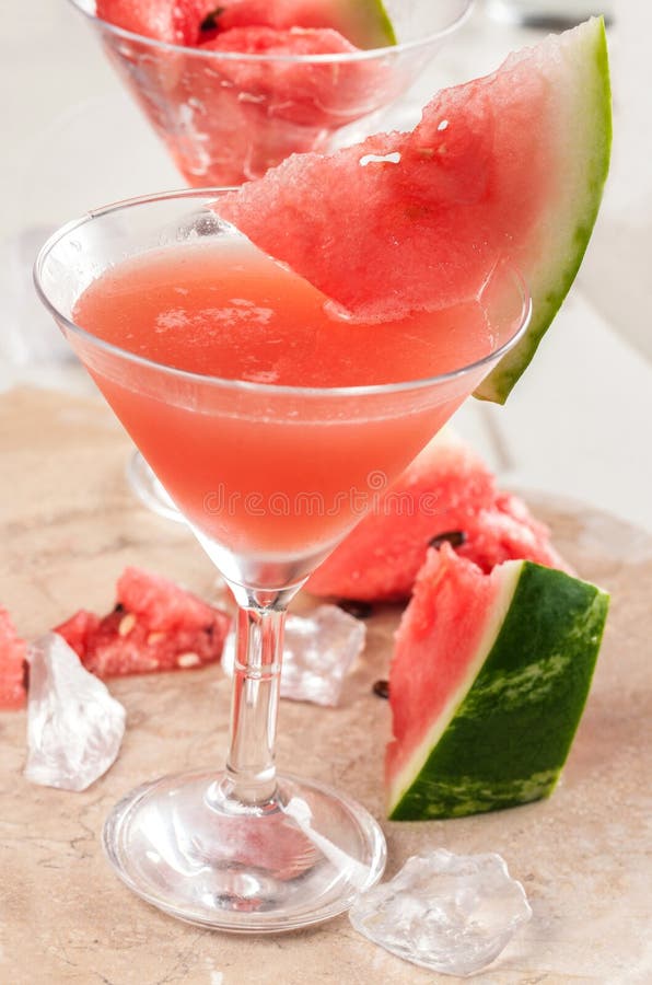 Watermelon drink stock photo. Image of goblet, alcoholic - 28093894