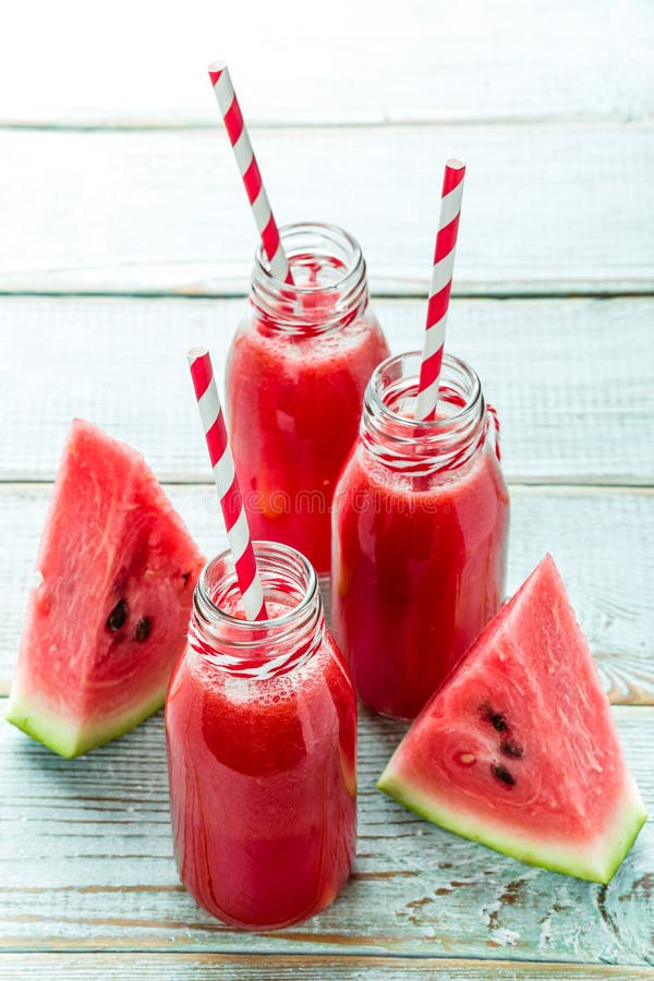 Watermelon drink. Juice, natural. - Stock Image - Everypixel