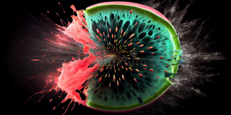 Exploding Watermelon Stock Illustrations – 90 Exploding Watermelon ...