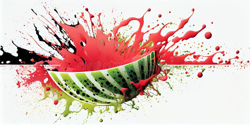 Watermelon Explosion Stock Illustrations – 207 Watermelon Explosion ...