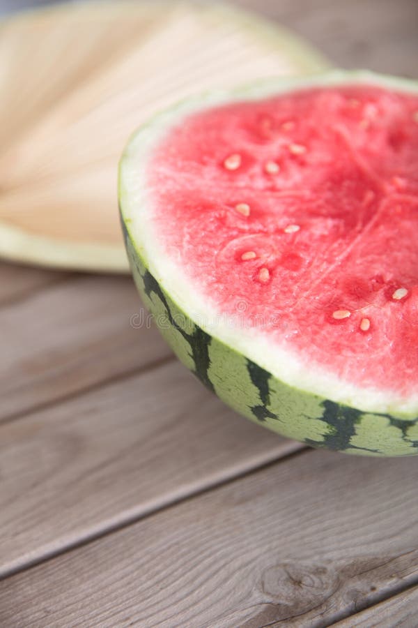 Watermelon and Fan in Summer Stock Photo - Image of life, dissipation ...