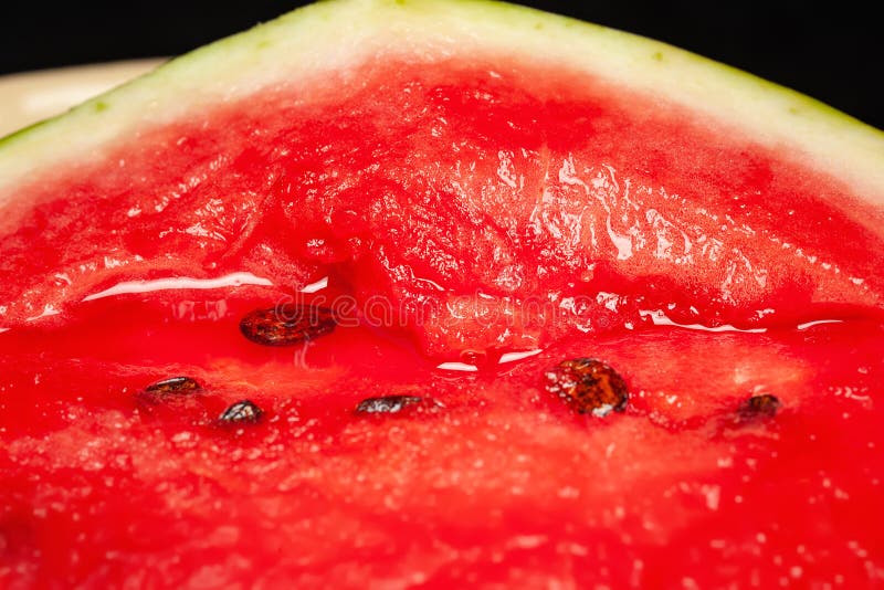 Watermelon Flesh. Texture of the Pulp of a Ripe Watermelon Close-up ...