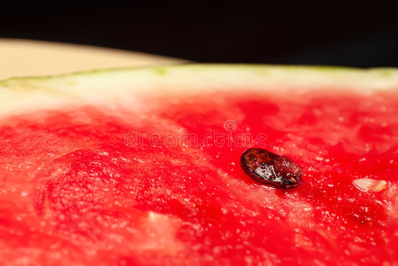 Watermelon Flesh. Texture of Ripe Watermelon Pulp with Seed Stock Photo ...