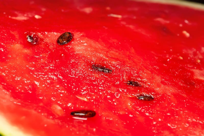 Watermelon Flesh. Texture of Ripe Watermelon Pulp with Seed Close-up ...