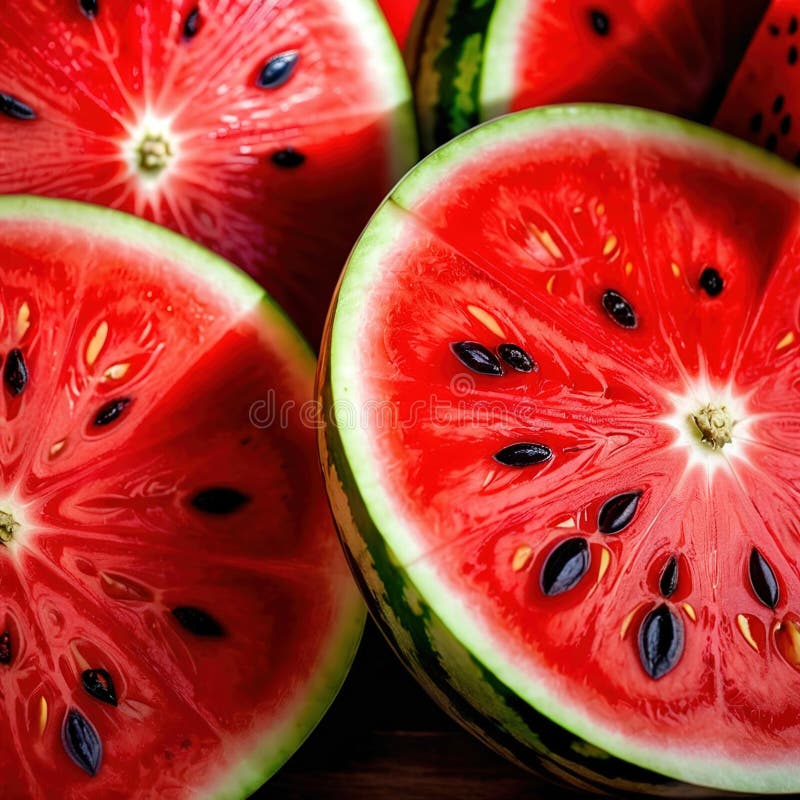 Watermelon Fresh Raw Organic Fruit Stock Photo - Image of organic ...