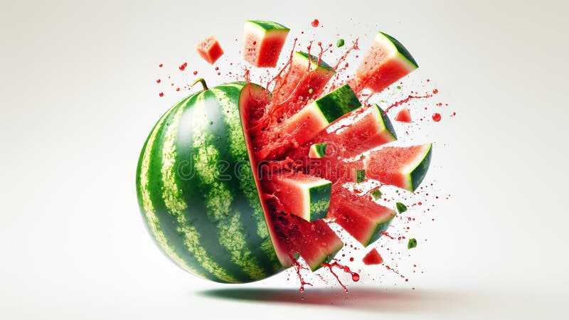Watermelon Fruit Explotion. Part of Fresh Watermelon Exploration on ...