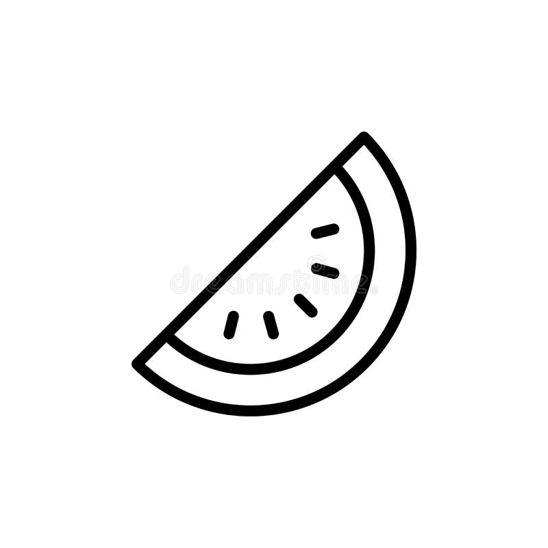Watermelon, Fruit Icon. Simple Color with Outline Vector Elements of ...