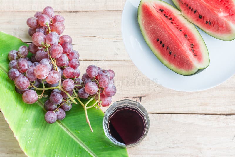 Watermelon and grape stock image. Image of vegetarian - 13288505