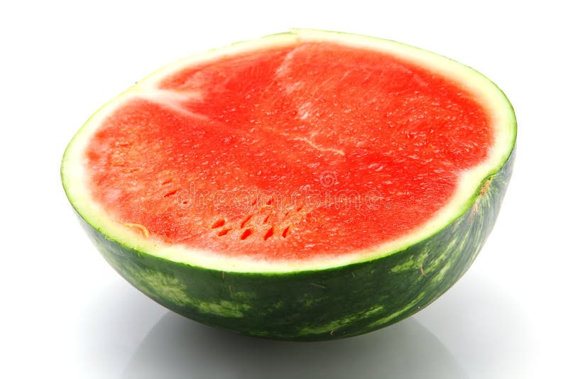 Watermelon half stock photo. Image of color, isolated - 7375334