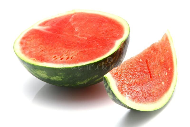 Watermelon half and slices stock photo. Image of pulp - 7489044