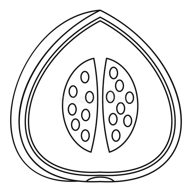 Watermelon Half Outline Stock Illustrations – 901 Watermelon Half ...