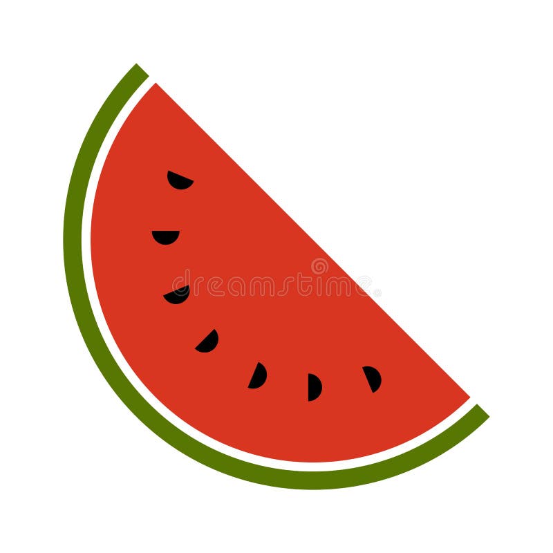 Watermelon Icon in Trendy Flat Style Isolated on White Background ...