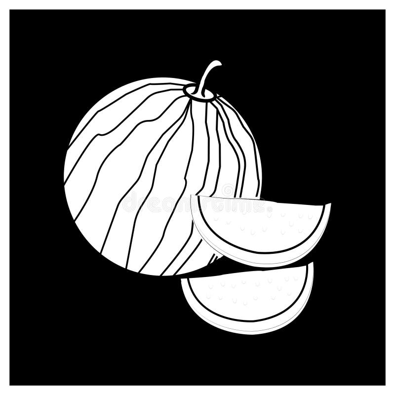 Watermelon Icon Simple Design Stock Vector - Illustration of nutrition ...
