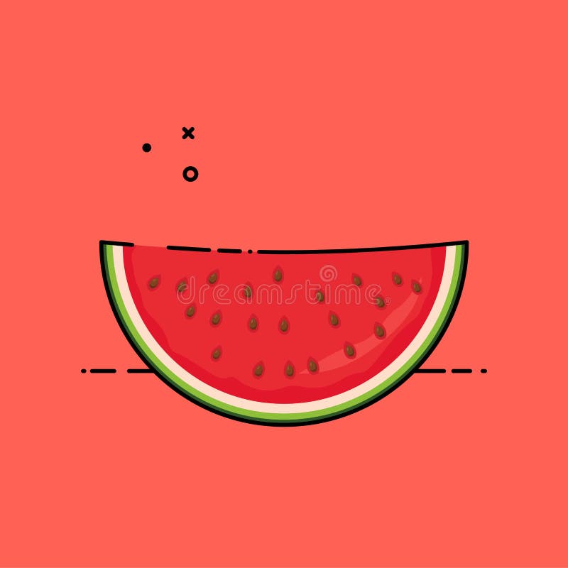 Watermelon Half Outline Stock Illustrations – 1,041 Watermelon Half ...