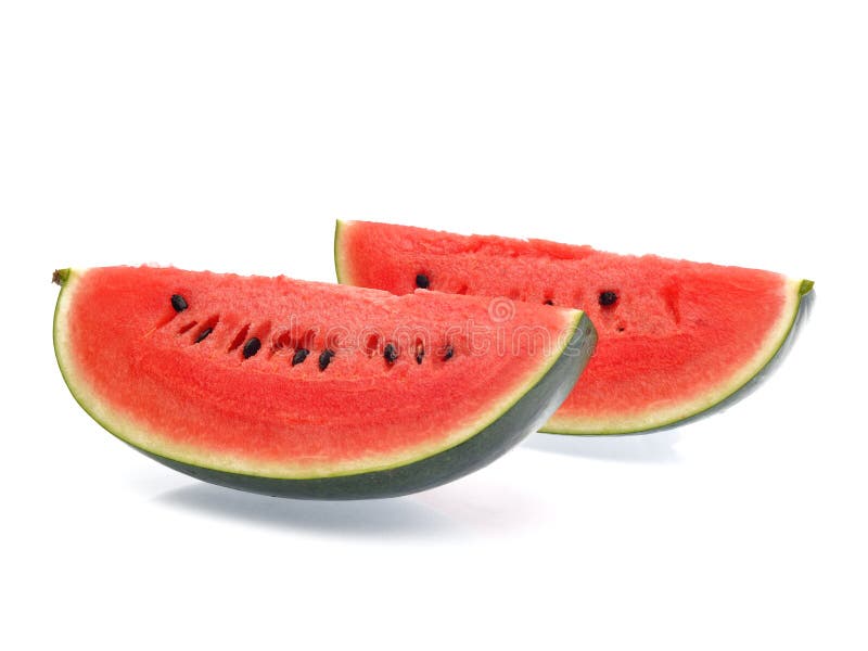 Watermelon Isolated on White Background Stock Image - Image of round ...