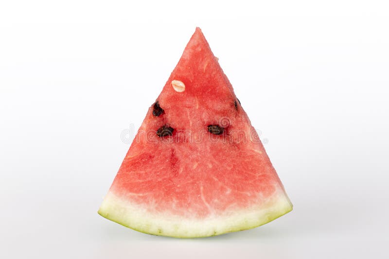Watermelon Isolated on White Background, Side View Stock Image - Image ...