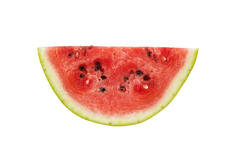 Watermelon Isolated on White Background, Side View Stock Image - Image ...