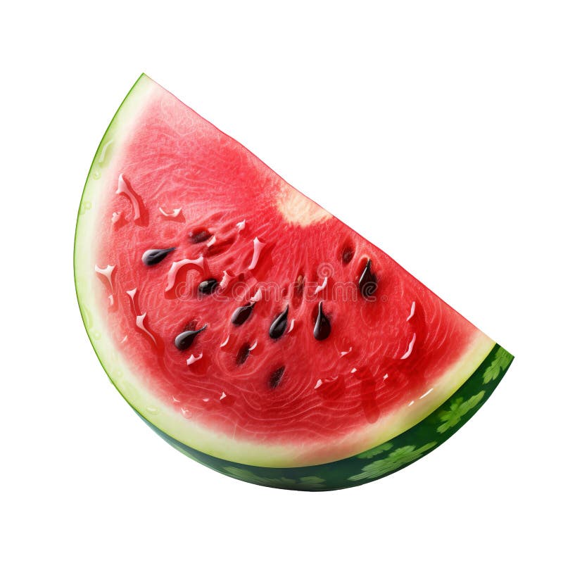 Watermelon with Its Entire Structure Shown Clearly, without Backdrop ...
