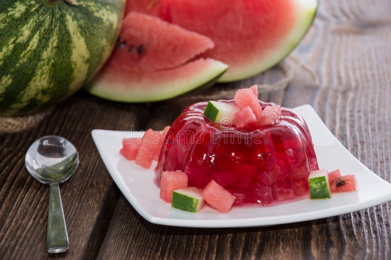 Watermelon Jello stock image. Image of fruit, closeup - 29763471