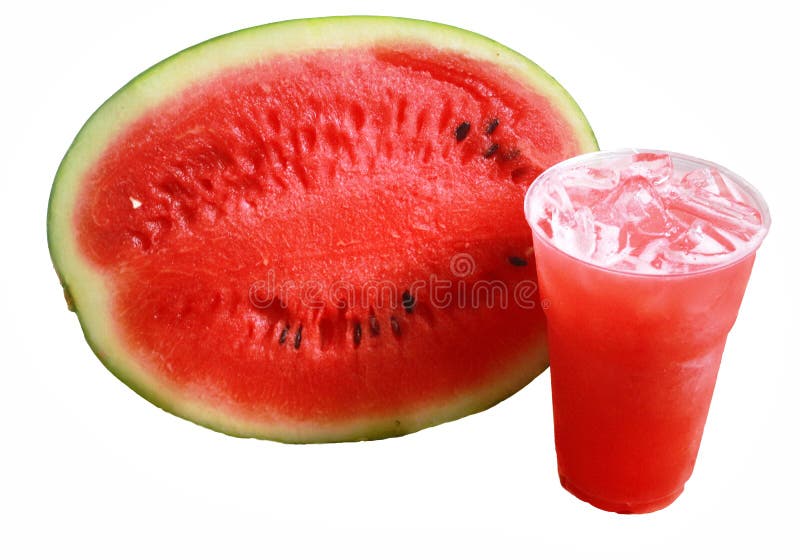 Watermelon juice in a cup stock photo. Image of drink - 94220766