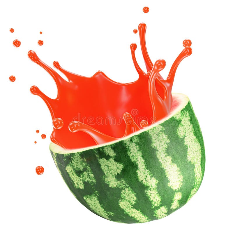 391 Watermelon Water Splash Isolated White Stock Photos - Free ...