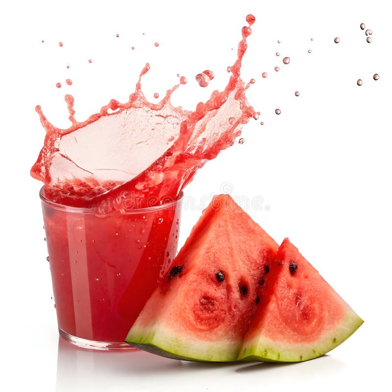 Watermelon juice splash stock illustration. Illustration of sweet ...